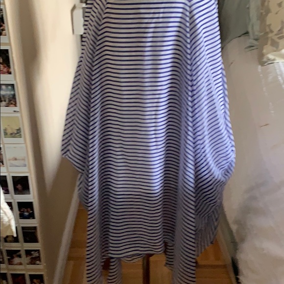 Skirts | Billowy Flowy Blue And White Striped Skirt | Poshmark